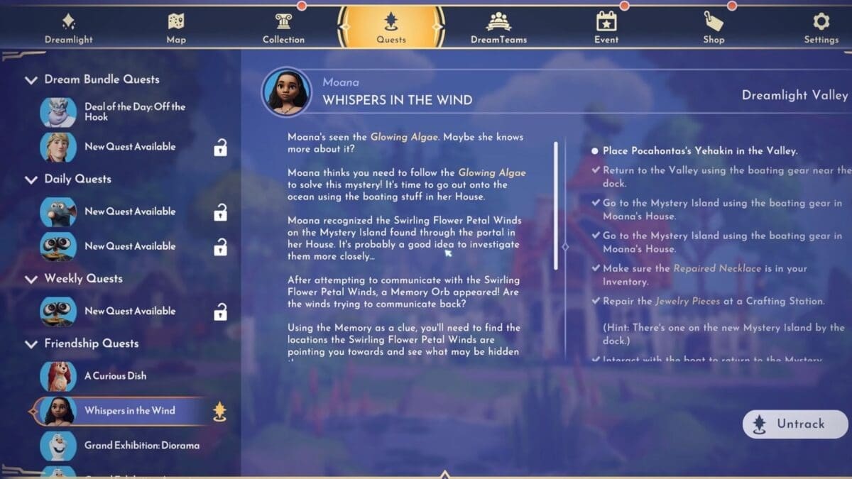 Disney Dreamlight Valley - How to Get Pocahontas - TheGamesWatch