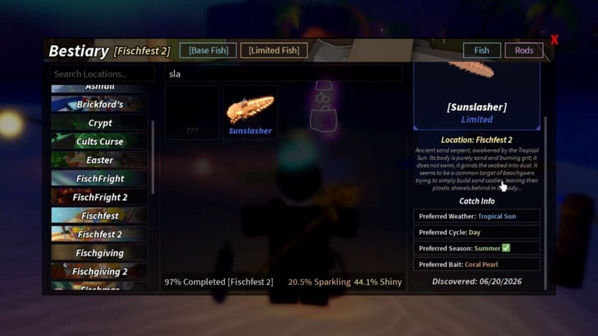 Fisch - How to Get the Starshell Rod - TheGamesWatch