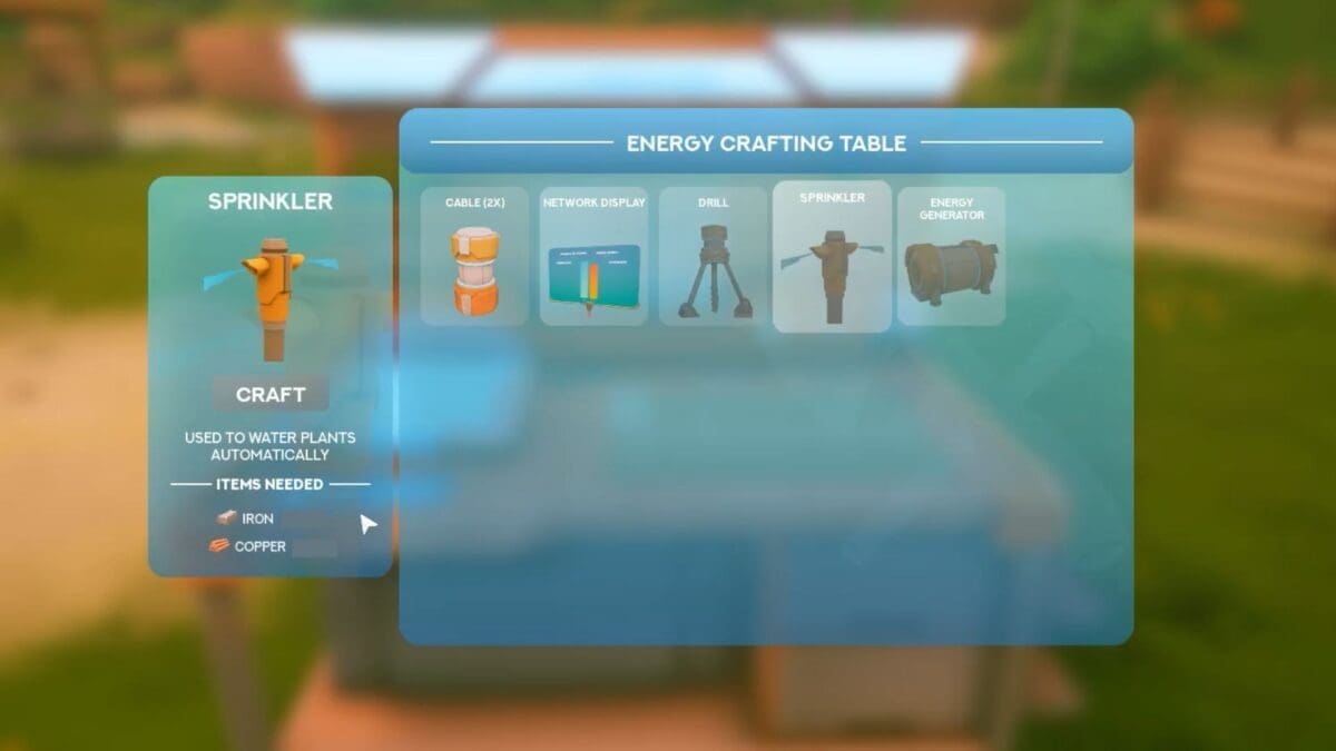 Solarpunk - How to Get & Use Sprinklers - TheGamesWatch
